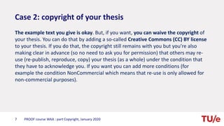 PROOF course Writing articles and abstracts in English, part: Copyright ...
