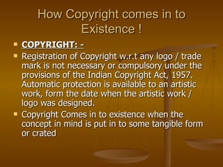 copyright (under indian cyber law) | PPT