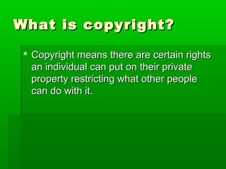 Copyright reflection | PPT