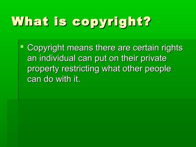 Copyright reflection | PPT