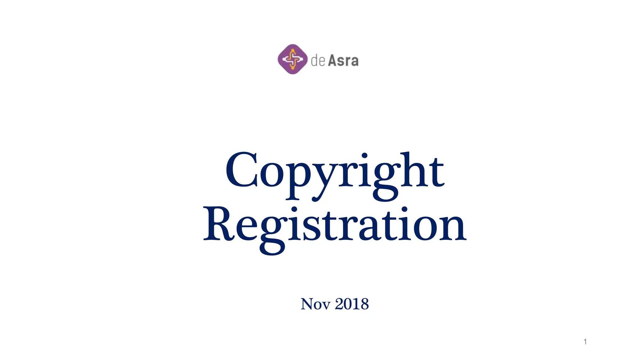 What Is Copyright | Copyright Registration Process | PPTX