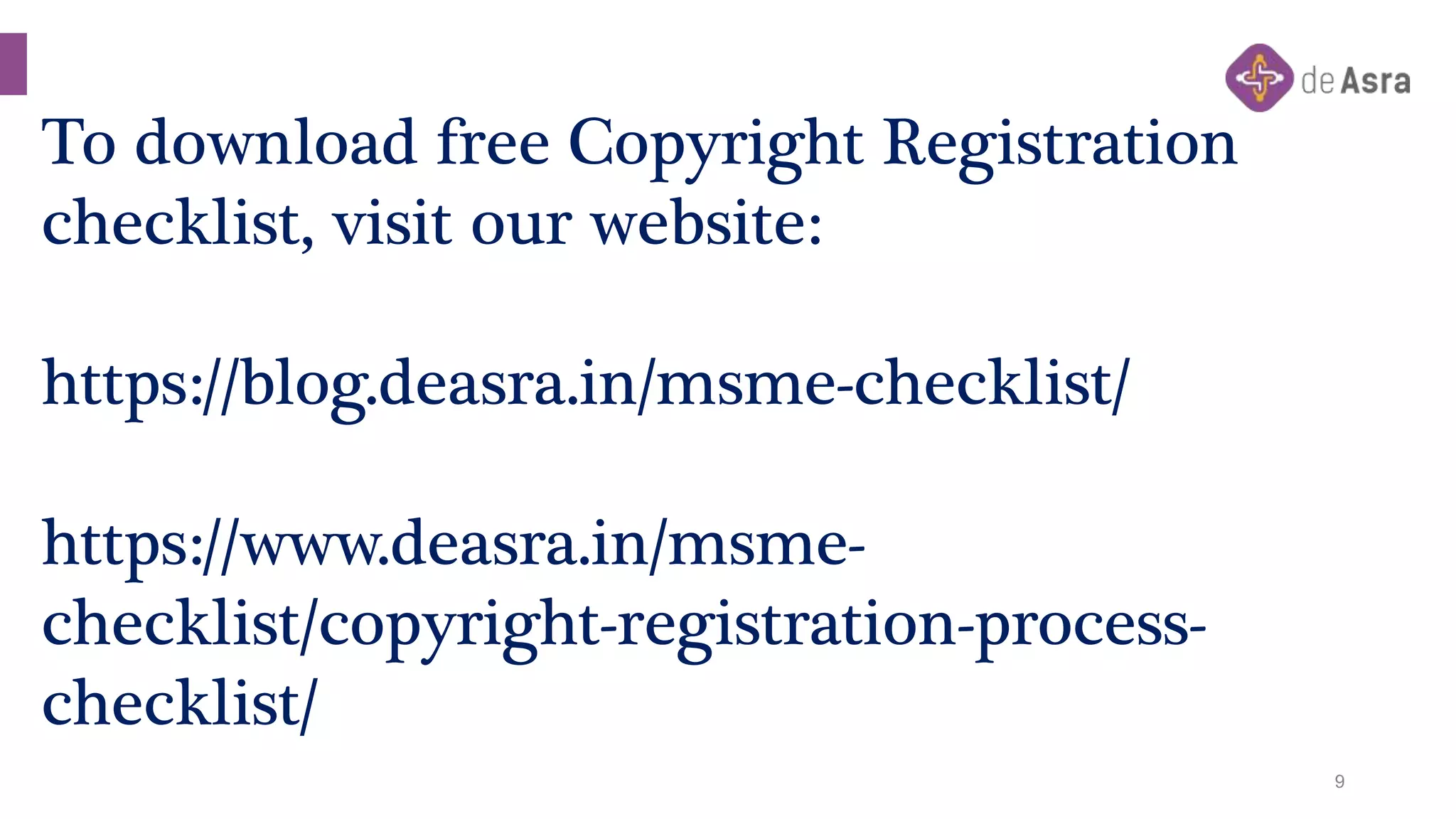 What Is Copyright | Copyright Registration Process | PPTX