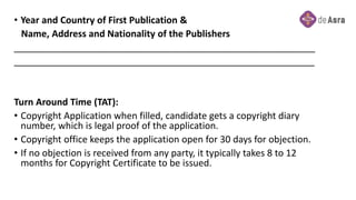What Is Copyright | Copyright Registration Process | PPTX