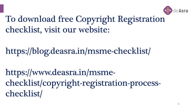 What Is Copyright | Copyright Registration Process | PPTX