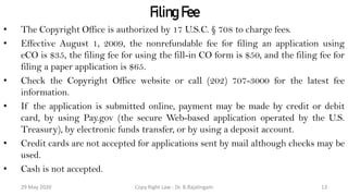 Copy right registration | PPT