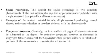 Copy right registration | PPT