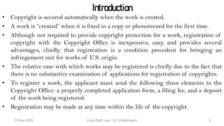 Copy right registration | PPT