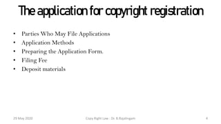 Copy right registration | PPT