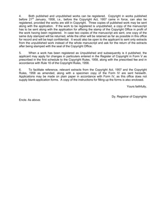 Copyright registration form | PDF