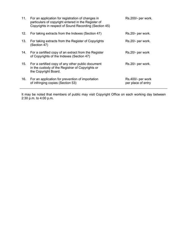 Copyright registration form | PDF