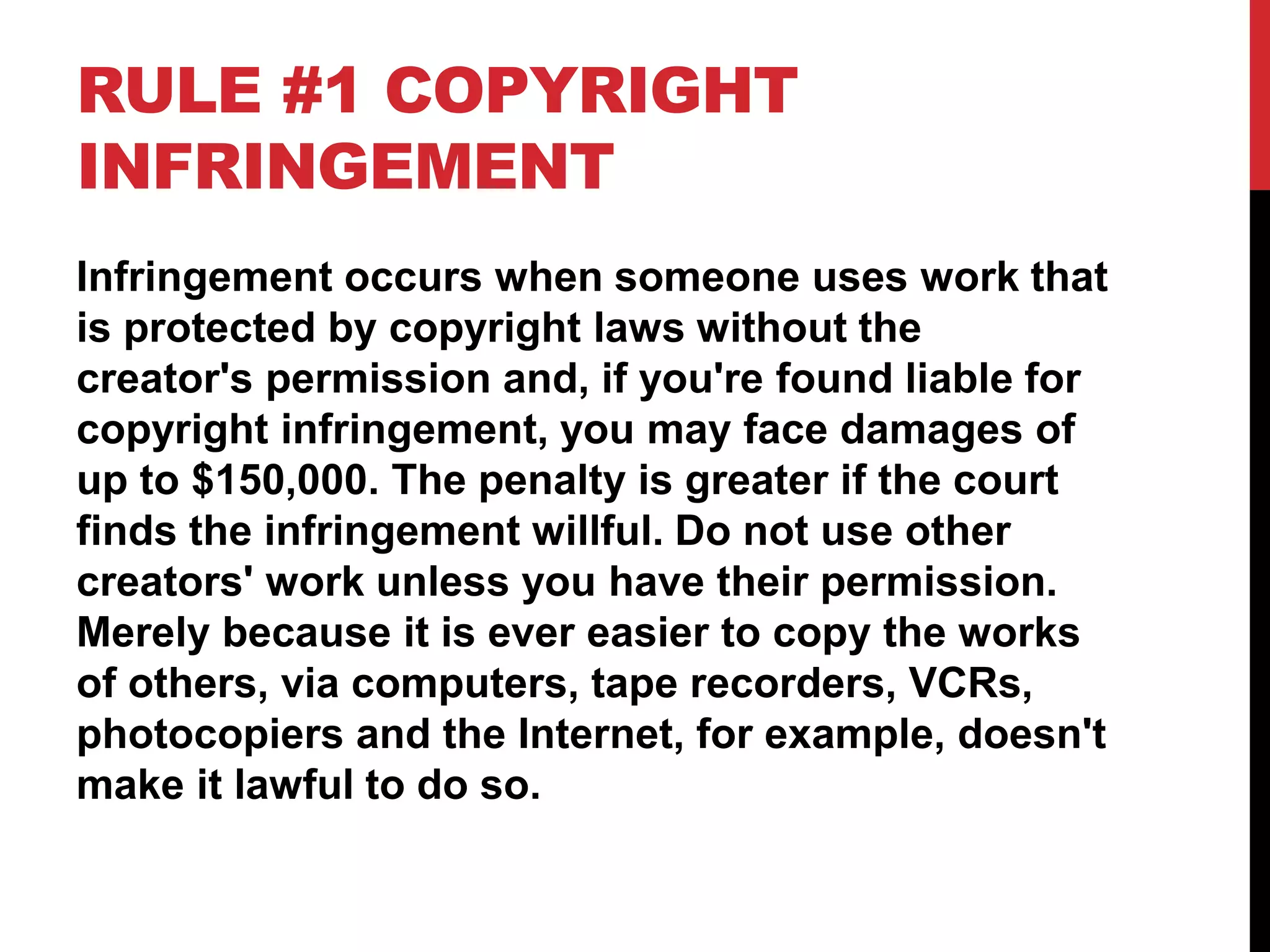 9 Rules of Copyright | PPTX