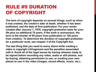 9 Rules of Copyright | PPTX