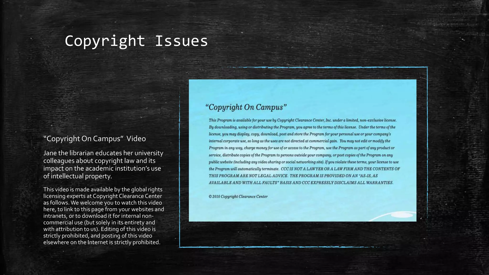 Copyright Presentation | PPT