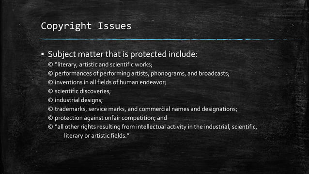 Copyright Presentation | PPT