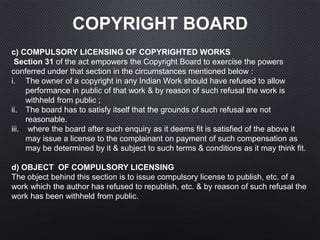 Authorities under copyright laws | PPTX