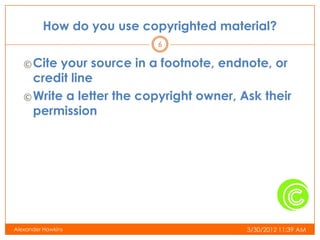 Copyrights a.hawkins1 | PPTX | Desktop Publishing | Computer Software ...