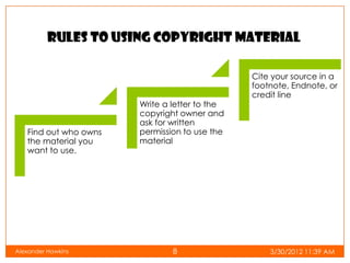 Copyrights a.hawkins1 | PPTX | Desktop Publishing | Computer Software ...