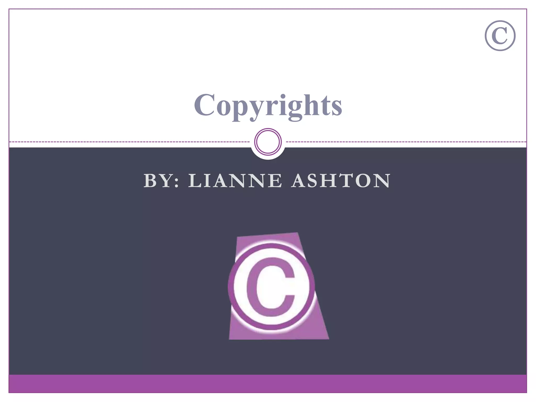 Copyrights la powerpoint | PPT