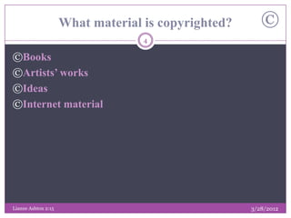 Copyrights la powerpoint | PPT