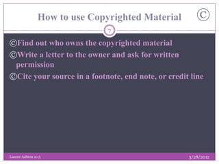 Copyrights la powerpoint | PPT