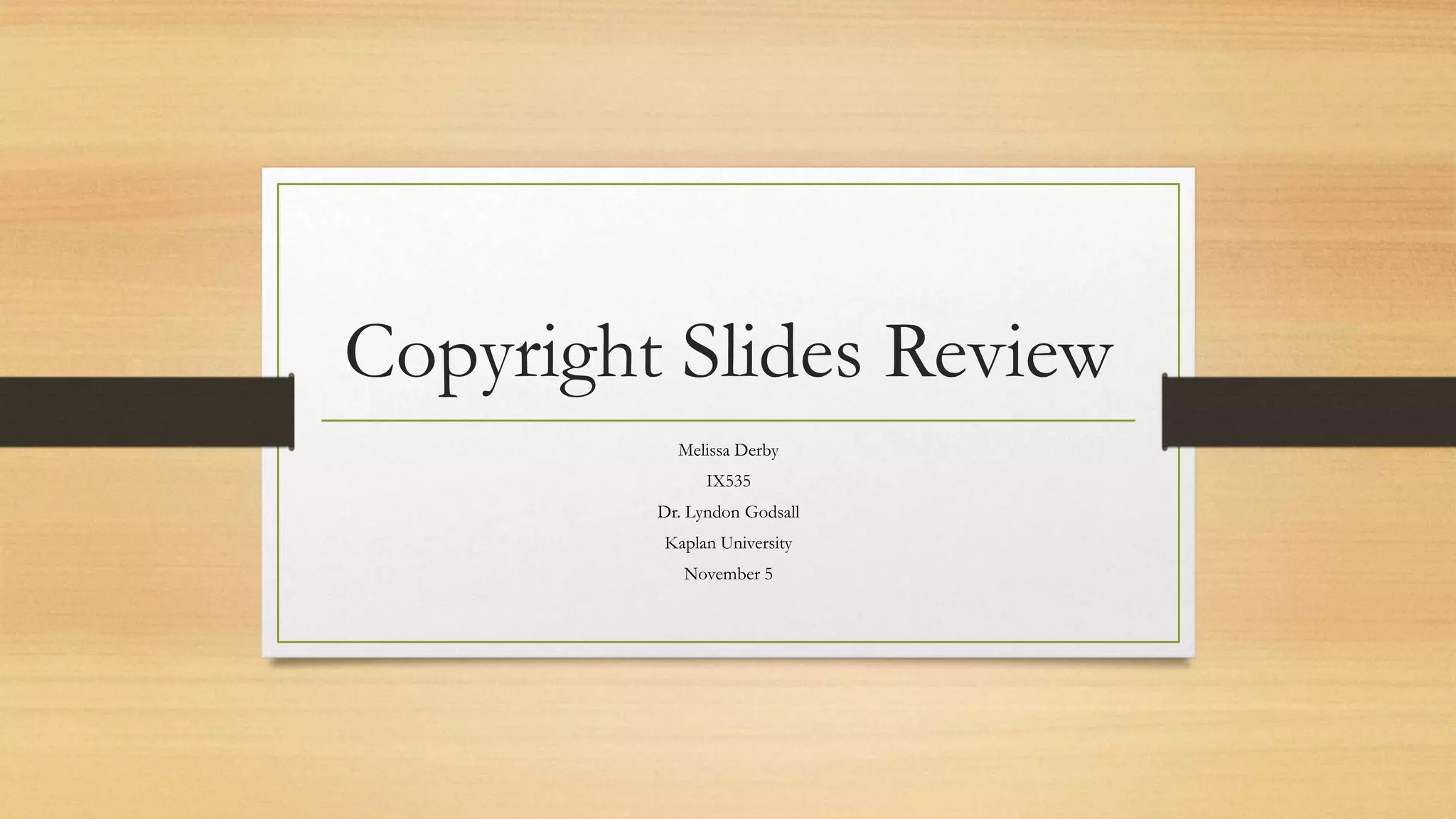 Copyright slides review | PPT