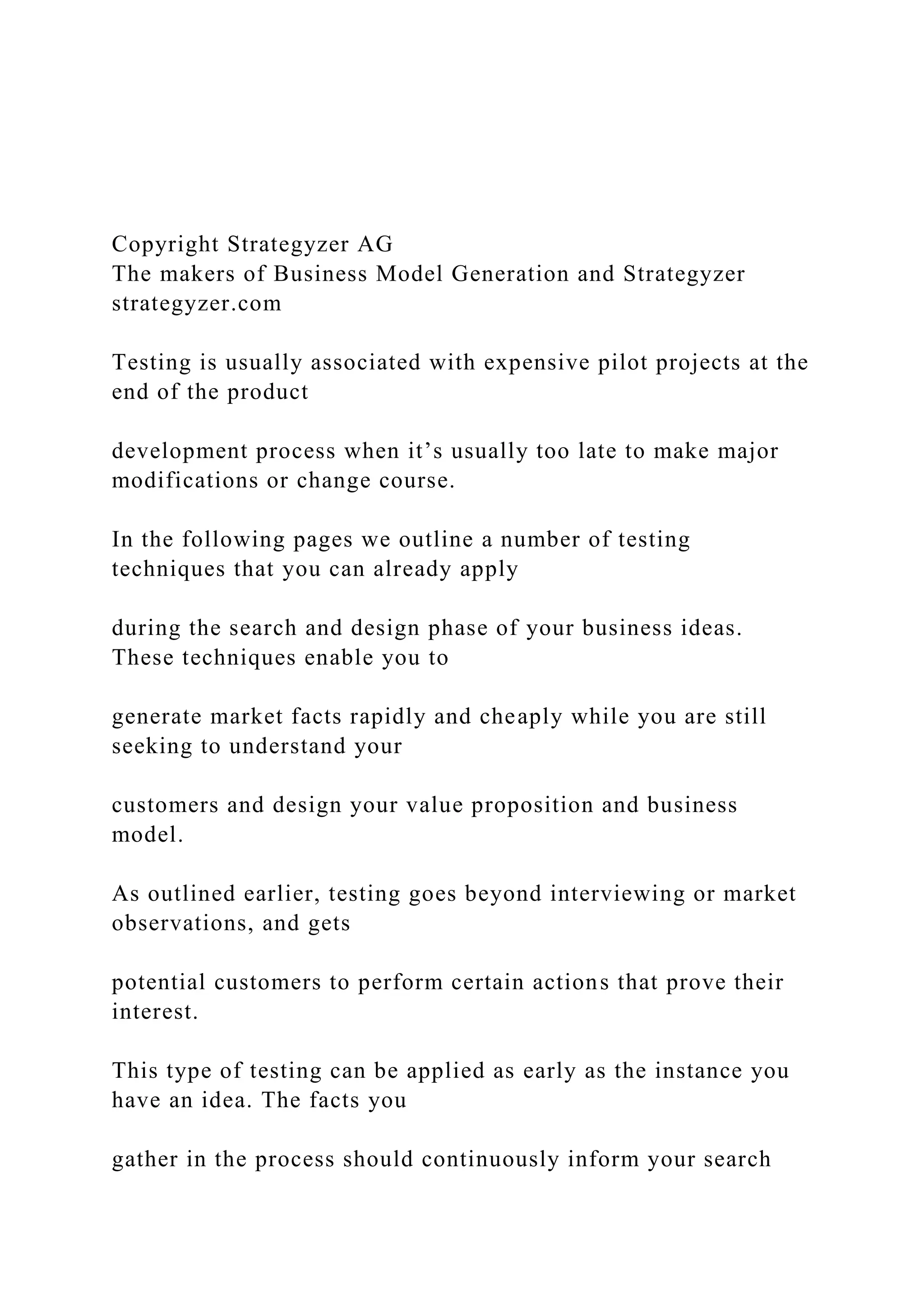 Copyright Strategyzer AG The makers of Business Model Genera.docx