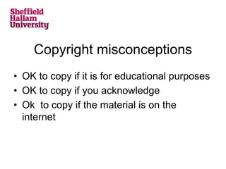 Copyright - using resources in teaching and learning | PPTX