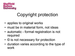 Copyright - using resources in teaching and learning | PPTX