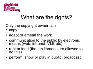 Copyright - using resources in teaching and learning | PPTX