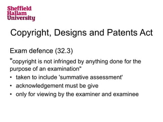 Copyright - using resources in teaching and learning | PPTX