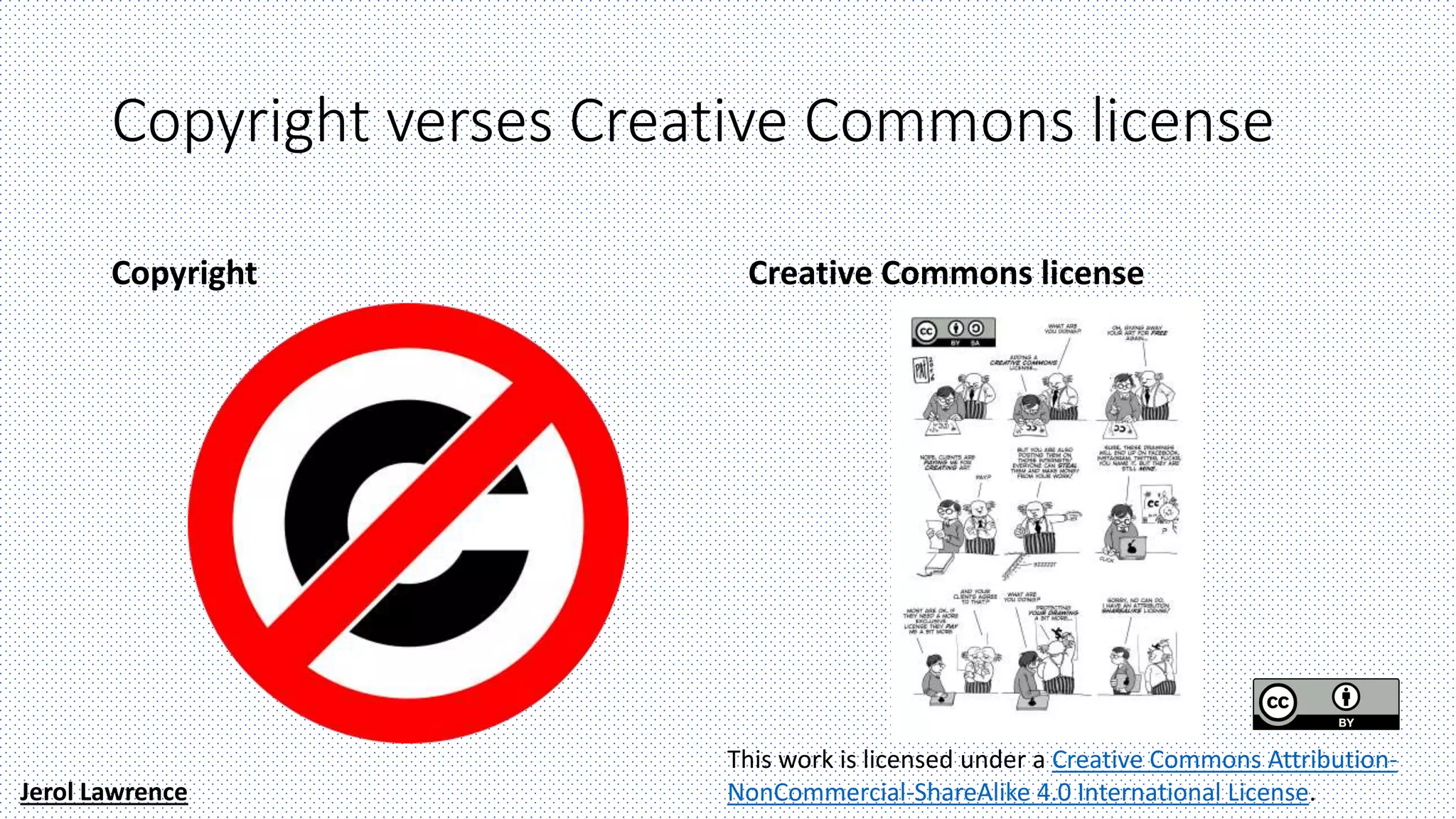 Copyright verses creative commons license li da#103 | PPTX | Desktop ...