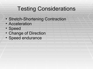 Football Training: Speed Testing and Training Considerations | PPT