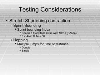 Football Training: Speed Testing and Training Considerations | PPT