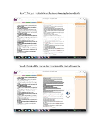 COPY TEXT FROM IMAGE - Optical Character Recognition (OCR) | PDF
