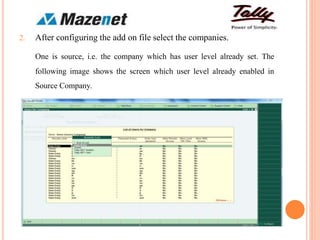 Mazenet Technologies-Tally | PPT