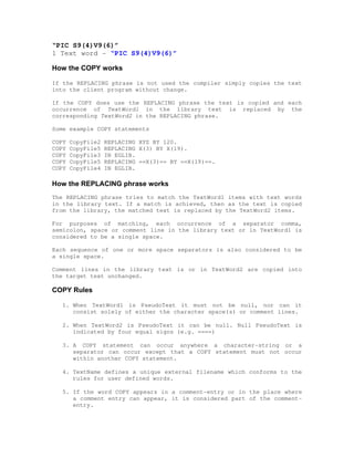 Copy verb in cobol | PDF