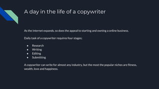 The Art of Copy writing | PPT