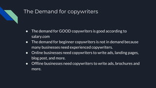 The Art of Copy writing | PPT