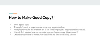 Copywriting: Ways To Not Suck | PPT