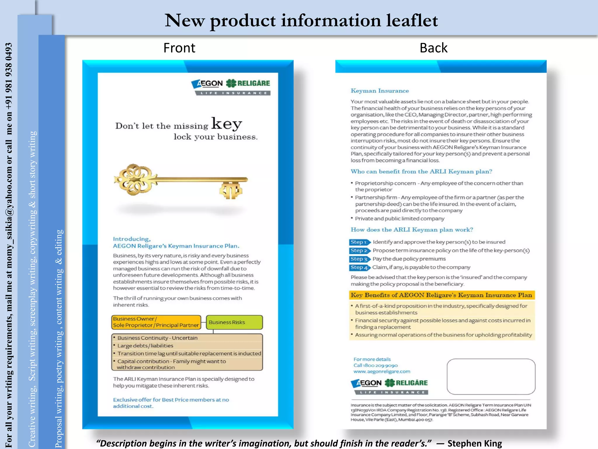 Copywriting samples | PDF