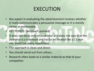 Copywritting and brand message execution | PPTX