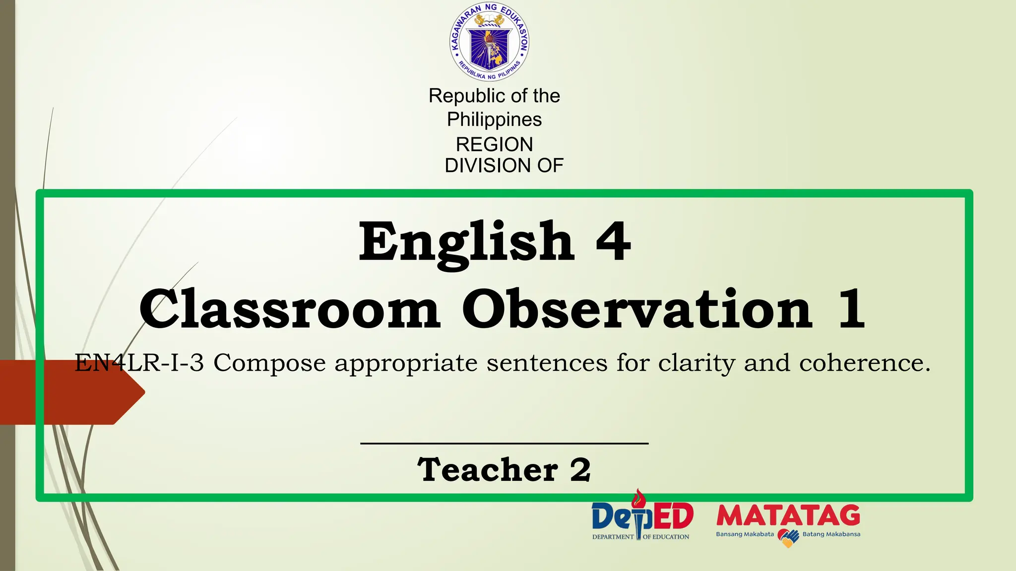 Classroom Observation Teaching in English 4_Adjectives Adjective.pptx
