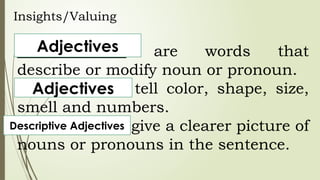 Classroom Observation Teaching in English 4_Adjectives Adjective.pptx