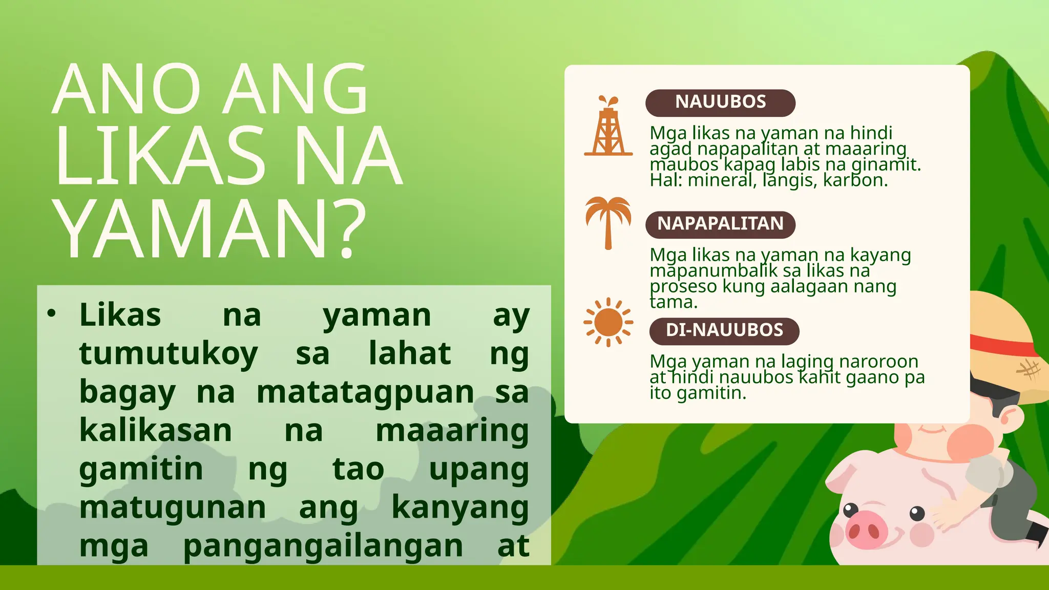 CO_Q2_W1_AP4- Iba’t bang pinagkukunang yaman ng bansa. - Copy.pptx