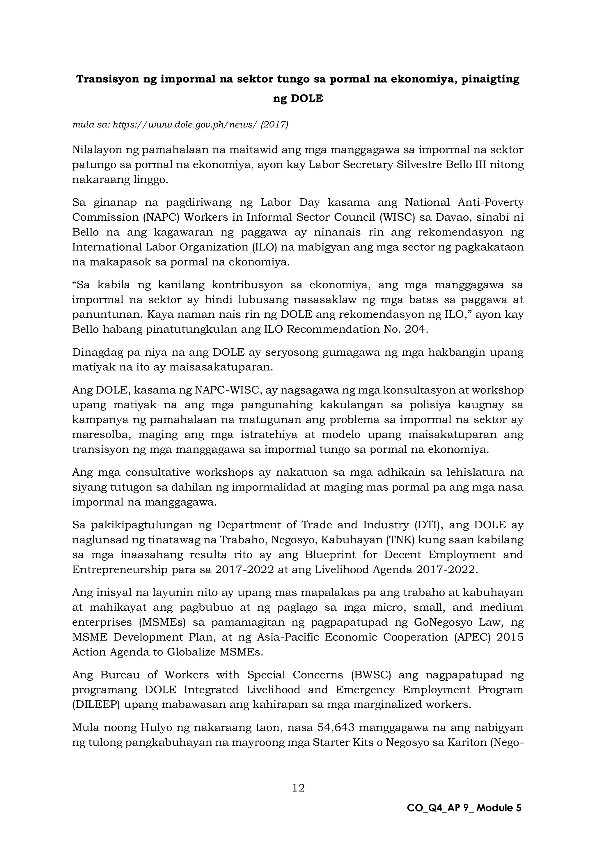 CO_Q4_AP9_Module5_Mga Impormal na Sektor_v2.pdf