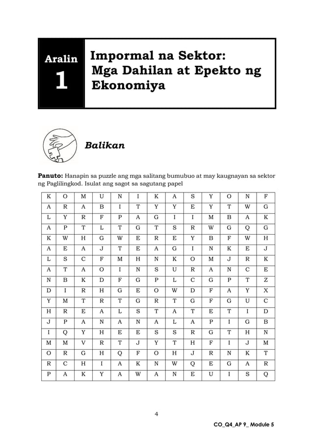 CO_Q4_AP9_Module5_Mga Impormal na Sektor_v2.pdf
