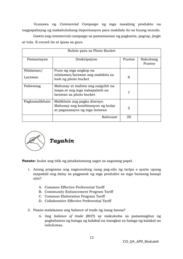 CO_Q4_AP9_Module6_Kalakalang Panlabas ng Pilipinas.pdf