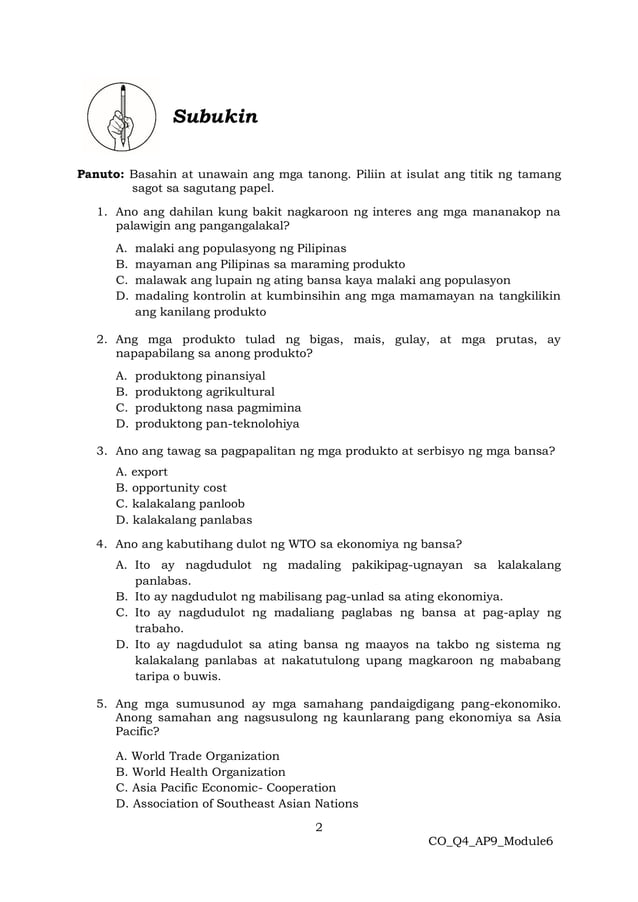 CO_Q4_AP9_Module6_Kalakalang Panlabas ng Pilipinas.pdf