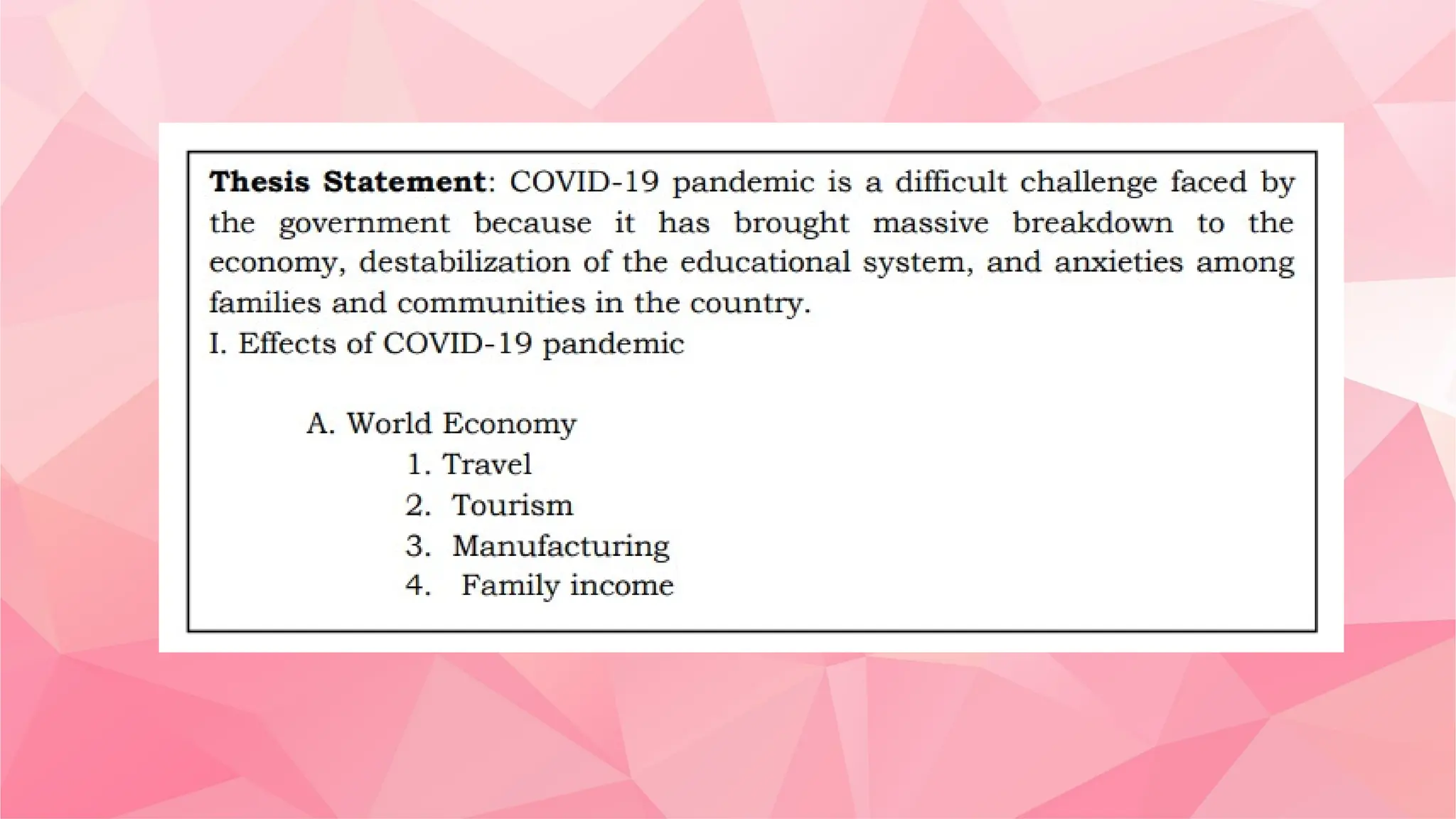 Expanding the content of an outline using notes from primary and ...
