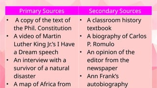 Expanding the content of an outline using notes from primary and ...